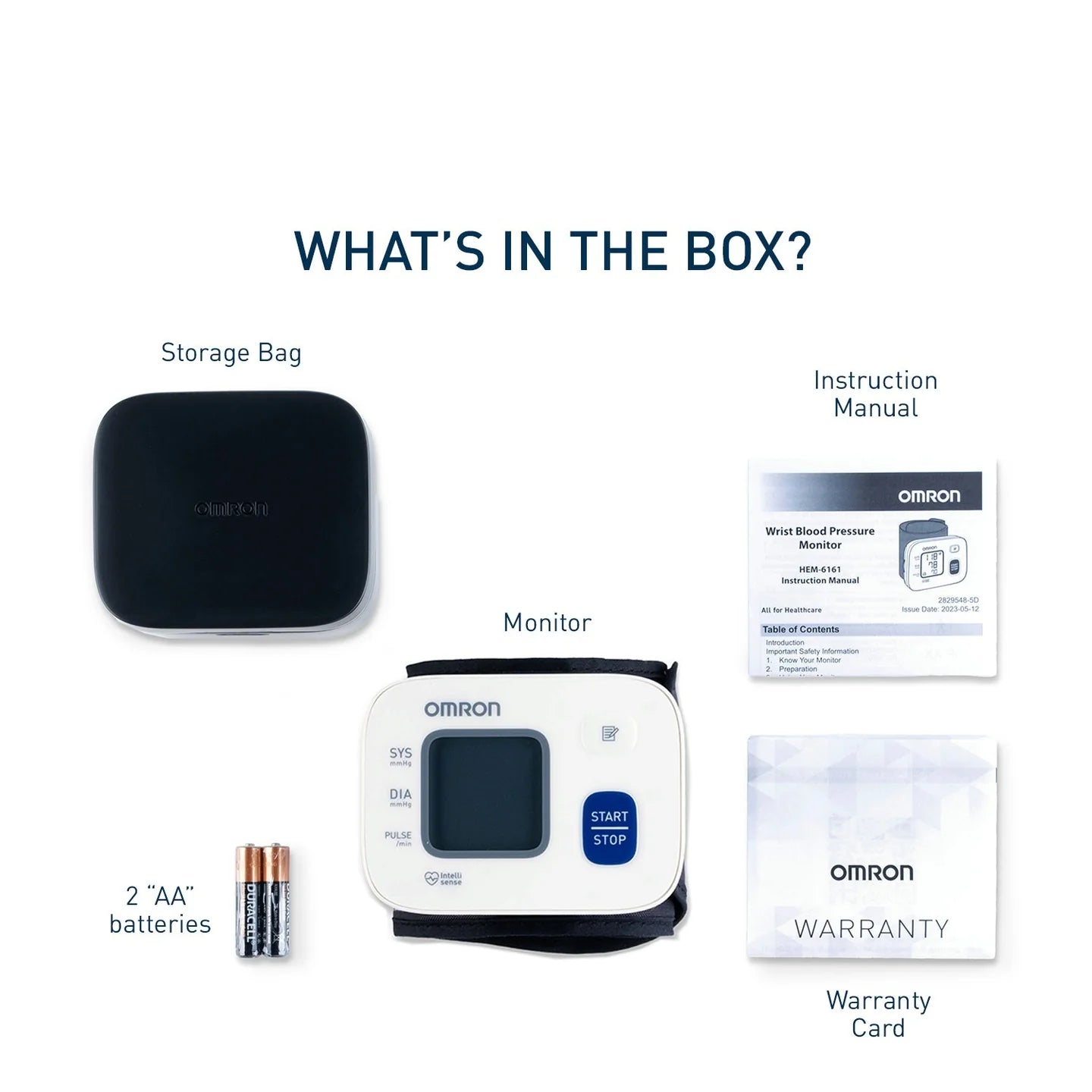 OMRON Wrist Blood Pressure Monitor HEM-6161 – Med Supplies PH